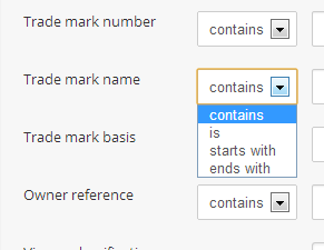 Performing an advanced search